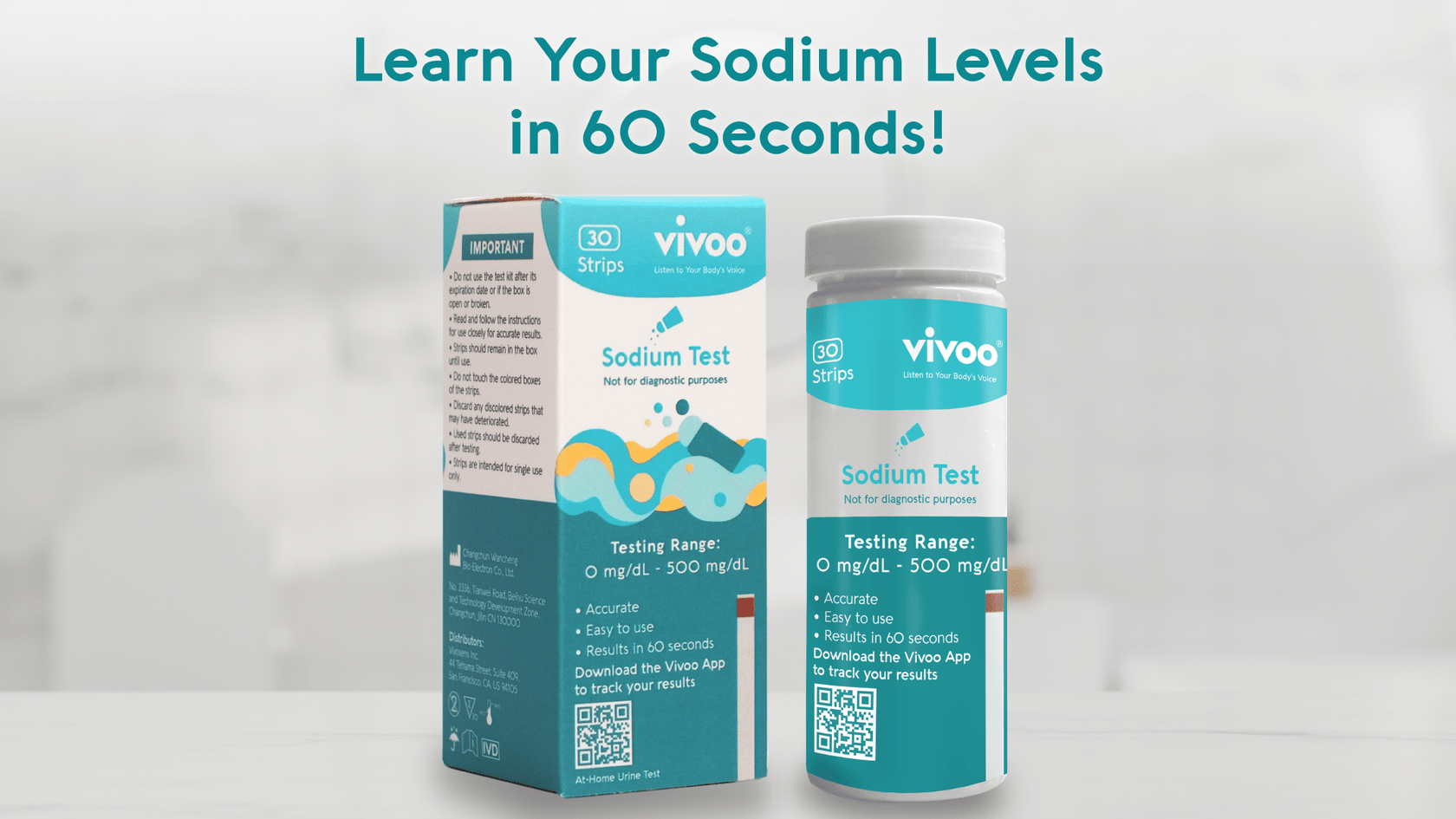Sodium Test | Get instant insights into your sodium levels | Vivoo